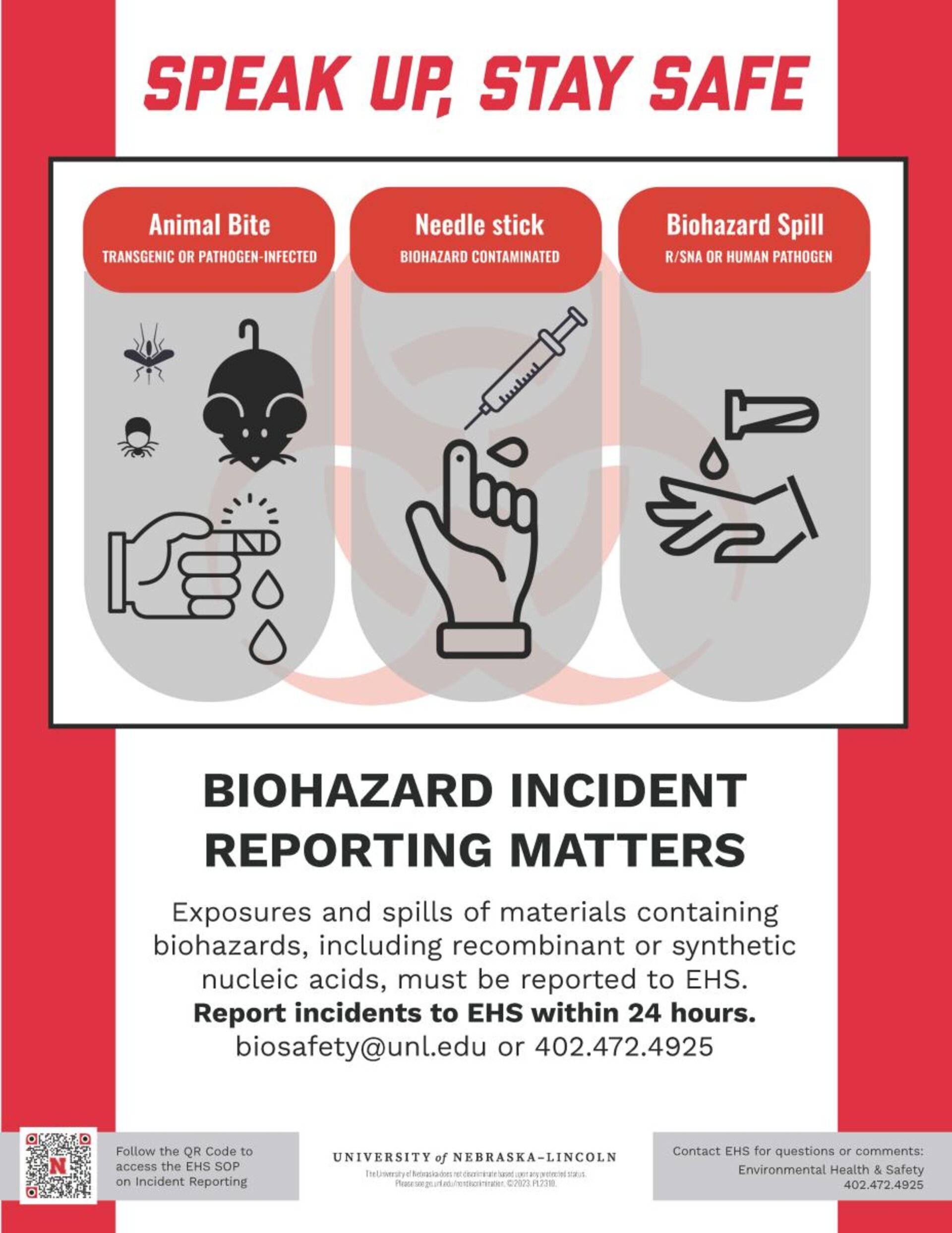 Safety Posters | Environmental Health & Safety | Nebraska