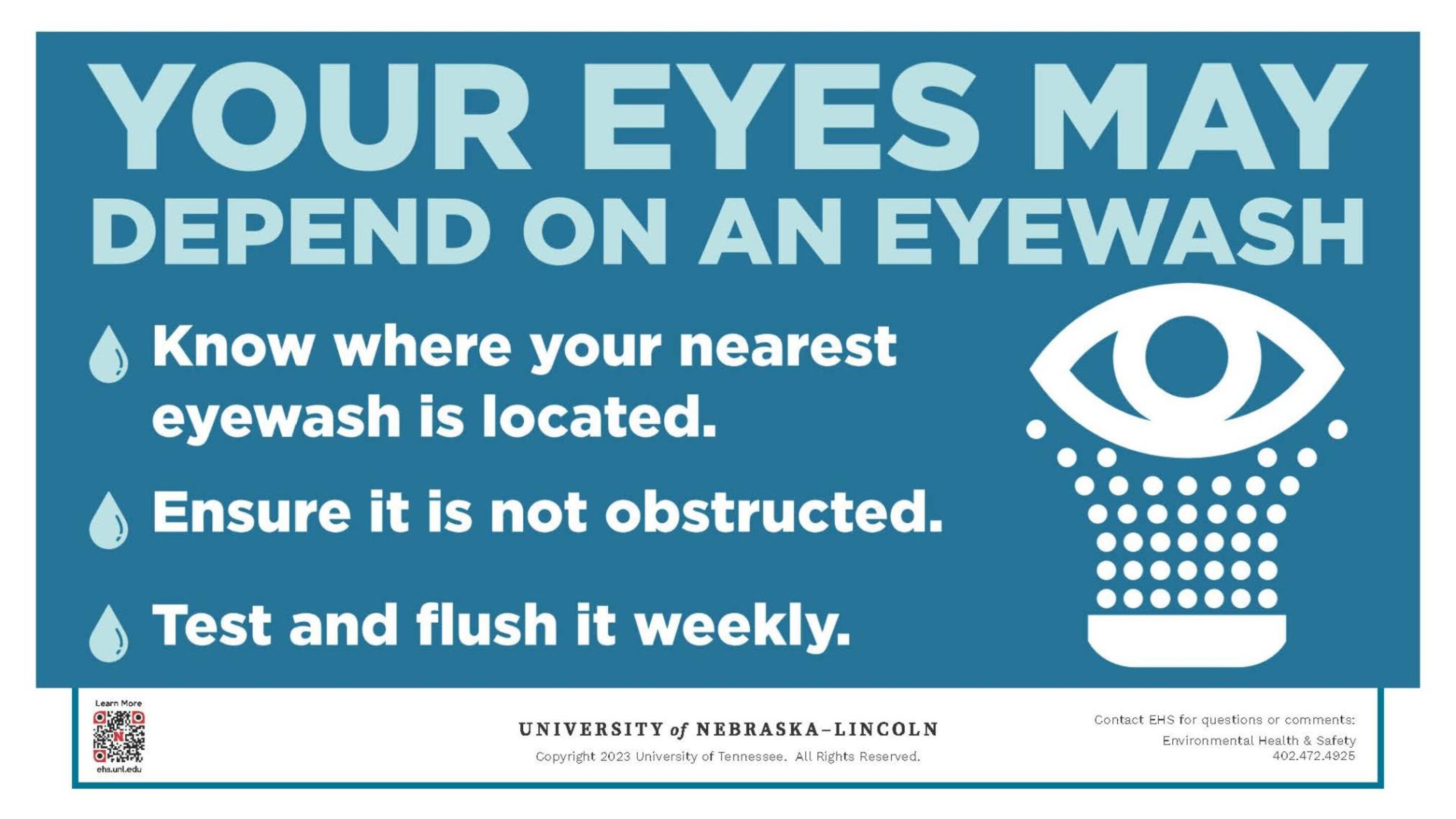 Safety Posters | Environmental Health & Safety | Nebraska