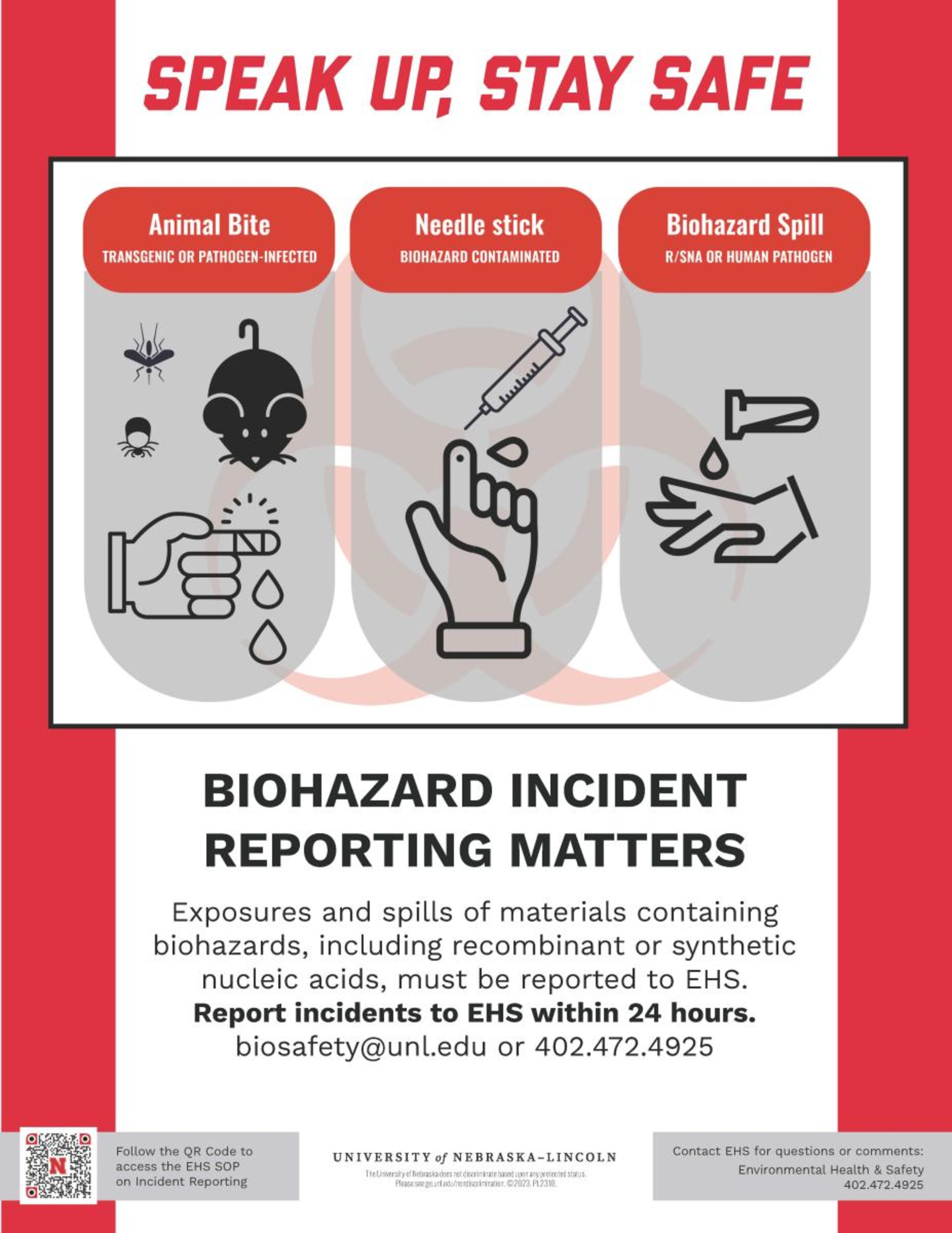 Safety Posters | Environmental Health & Safety | Nebraska